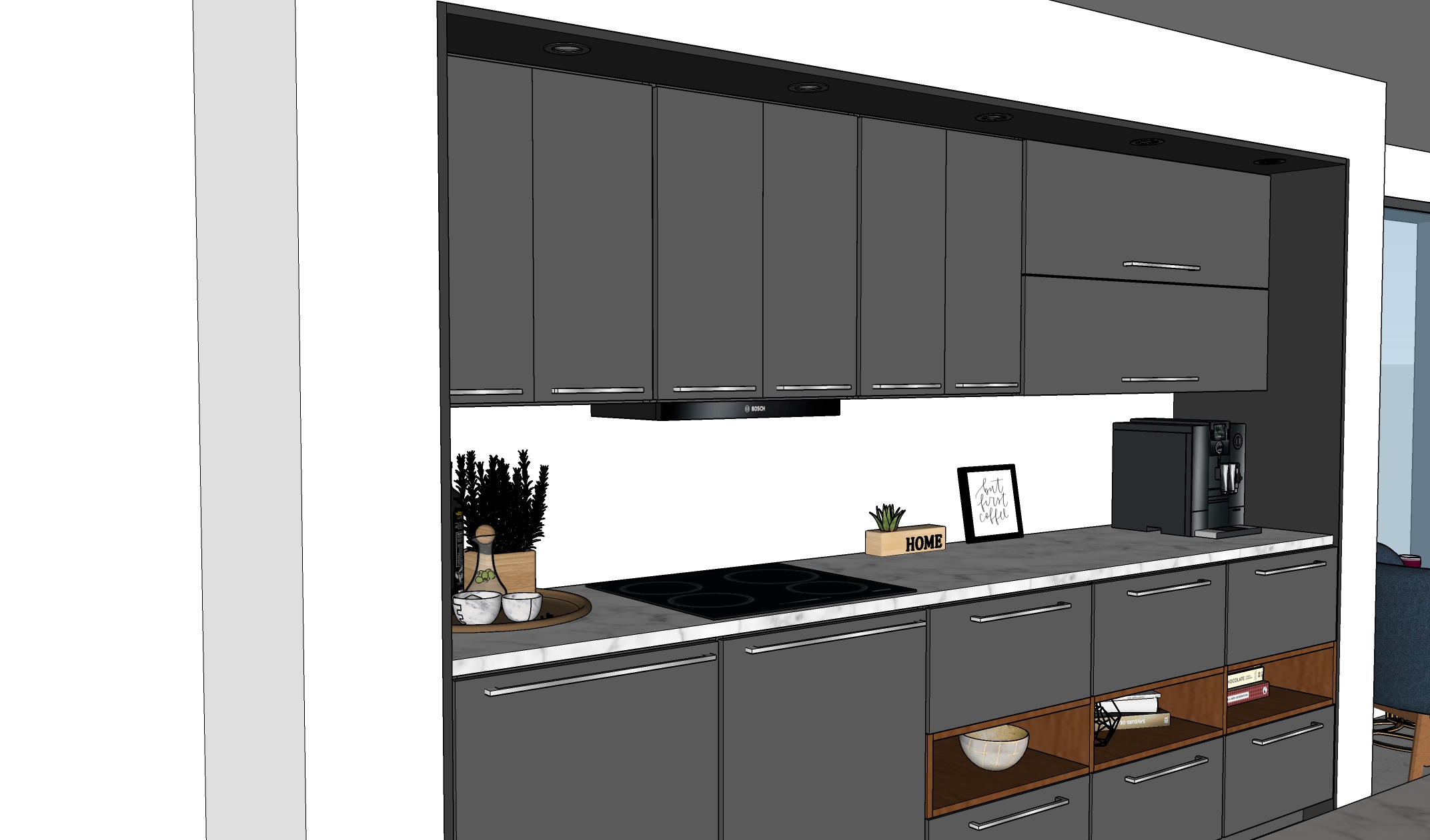 Landing Page And Form Kitchen Modeling In SketchUp Pro 2021